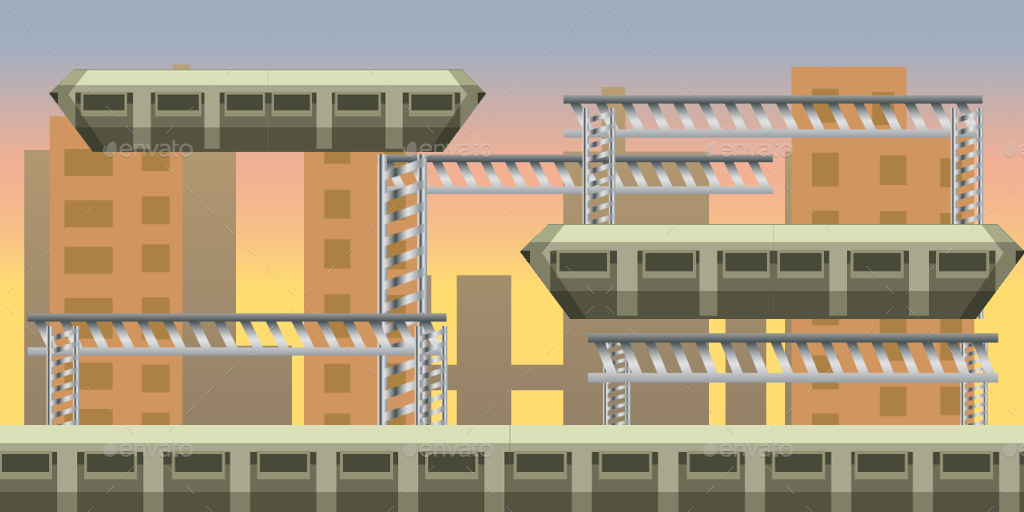 10 Platformer Game Backgrounds Set 02, Game Assets | GraphicRiver